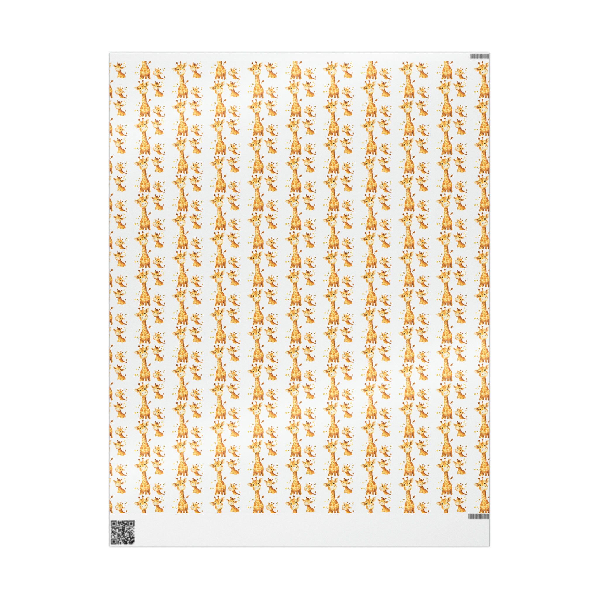 Adorable Baby Giraffe Wrapping Paper Baby Shower Gift Wrap Perfect for ...