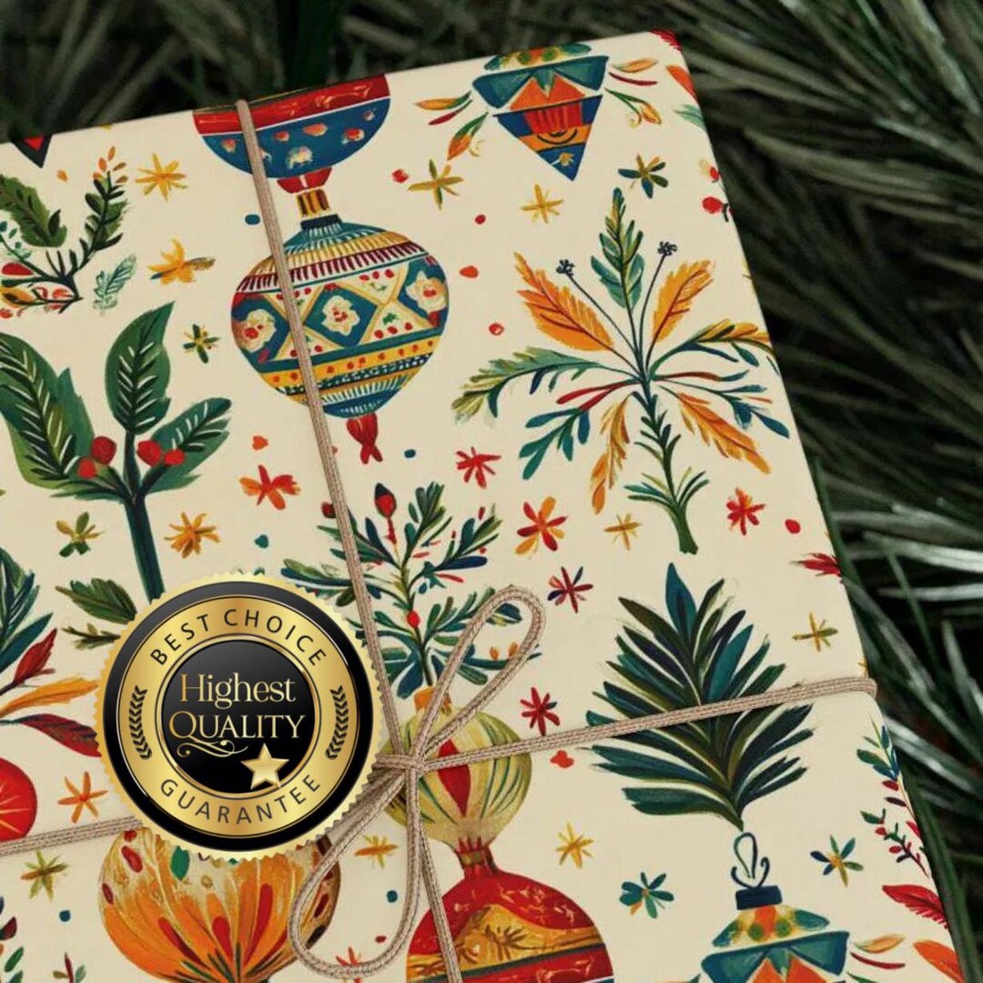 Mexican Christmas Wrap, Latino Holiday Gift, Hispanic Gift Wrap ...