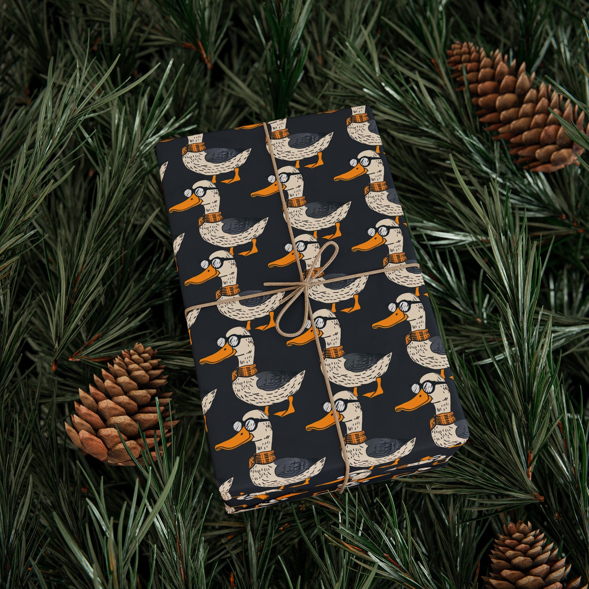 Hipster Duck Wrapping Paper Themed Gift Wrap Fun, Funny & Quirky Gift ...