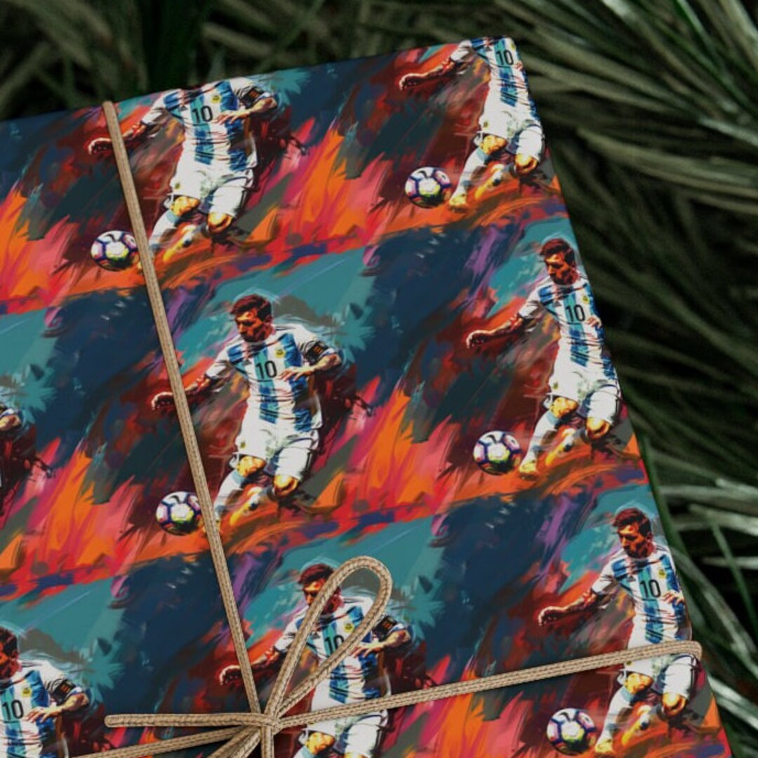 Lionel Messi Wrapping Paper Perfect for Soccer Fans, Gifts for Inter ...