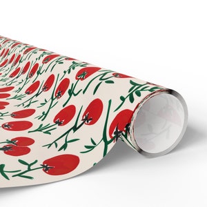 Tomato Wrapping Paper Vegetable Wrapping Paper Themed Wrapping Paper ...