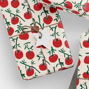 Tomato Wrapping Paper Vegetable Wrapping Paper Themed Wrapping Paper ...