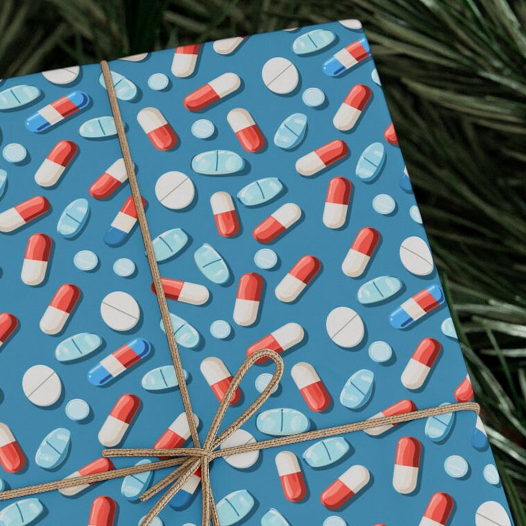 Nurse Wrapping Paper Doctor Wrapping Paper Pill Wrapping Paper Perfect ...