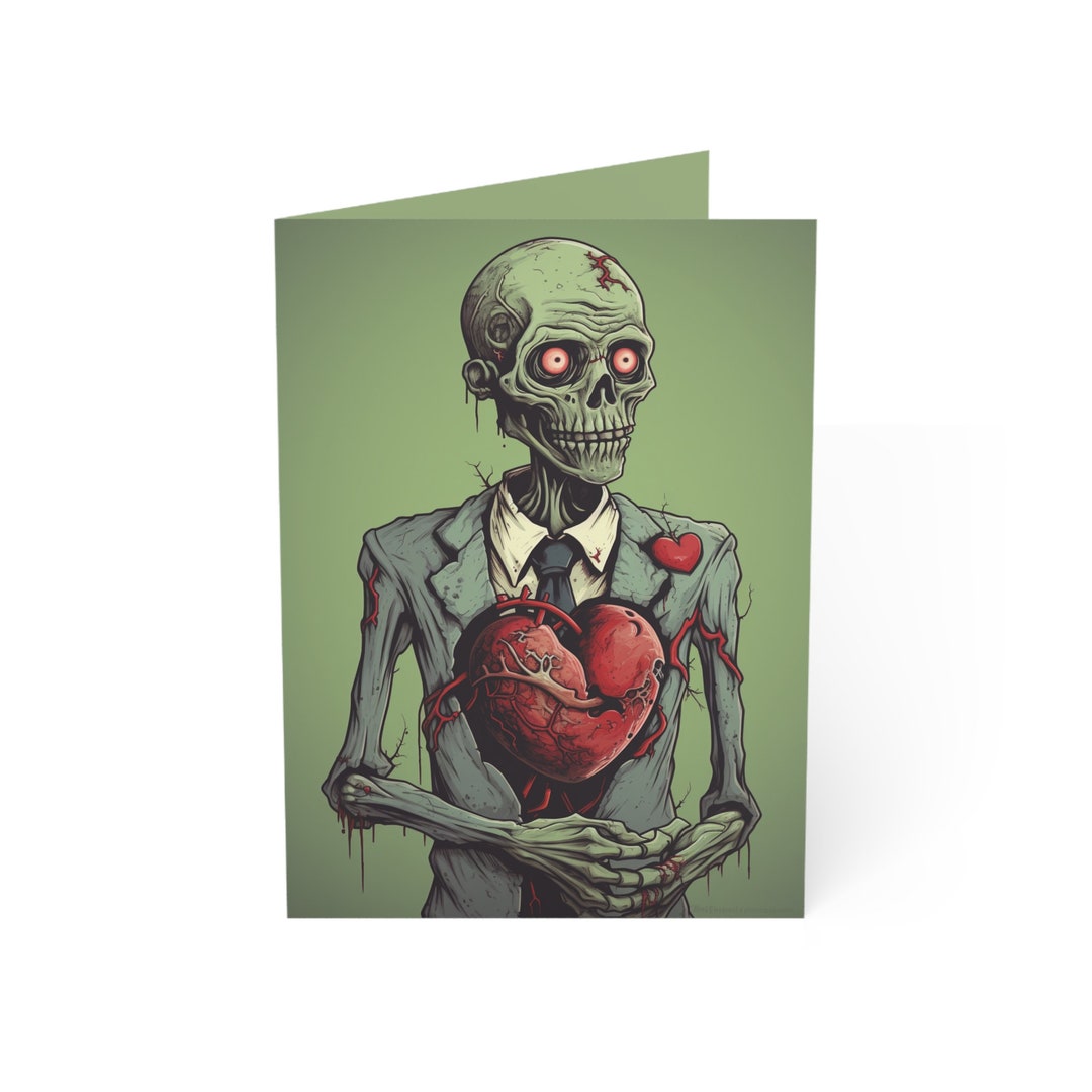 Funny Zombie Valentine's Day Card for Him or for Her My Undying Love ...