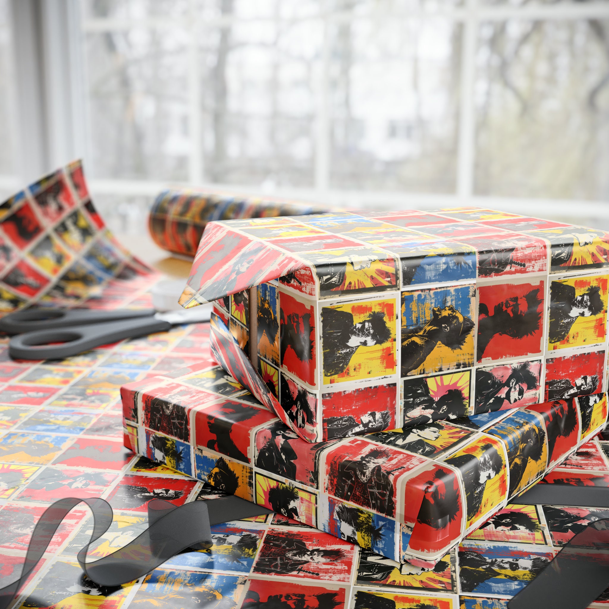 Punk Rock Gift Wrapping Paper Anarchy Gift Wrap Gift Wrap for Edgy ...