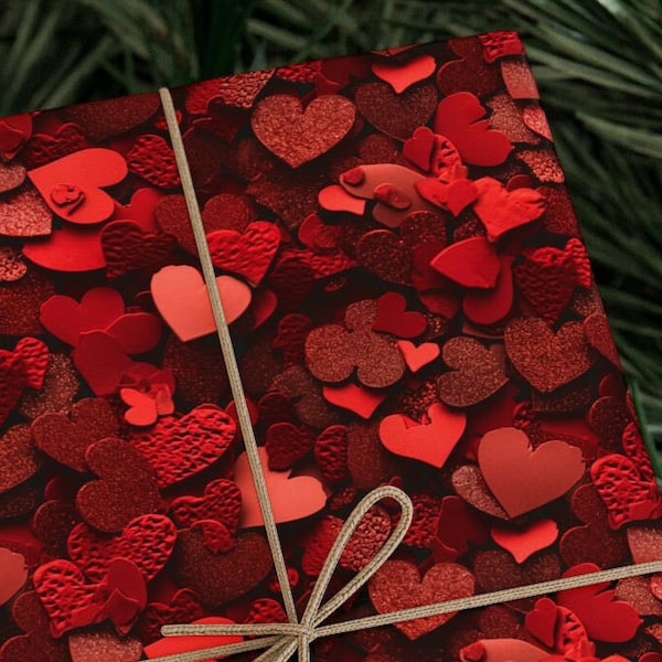 Romantic Wrapping Paper - Etsy