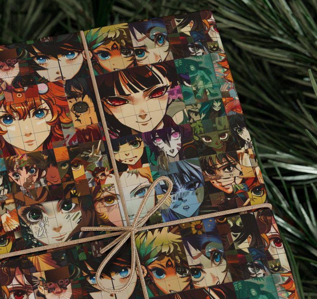 Anime Gift Wrapping Paper Japan Animation Gift Wrap Birthday Gift Wrap ...