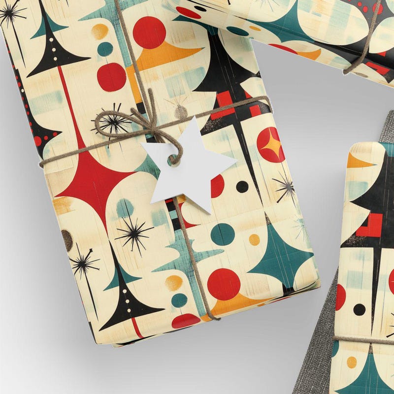Retro Wrapping Paper - Etsy
