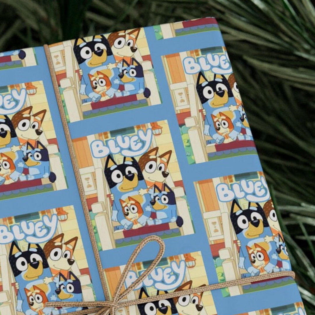 Bluey Gift Wrapping Paper Bluey Wrapping Paper Present Gift Paper Fun ...