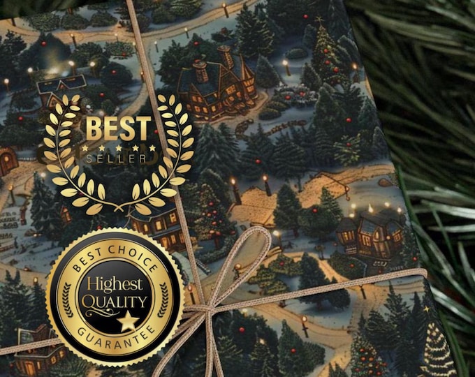 Vintage 1970s/80s Christmas Wrapping Paper Kitsch Christmas Vintage ...