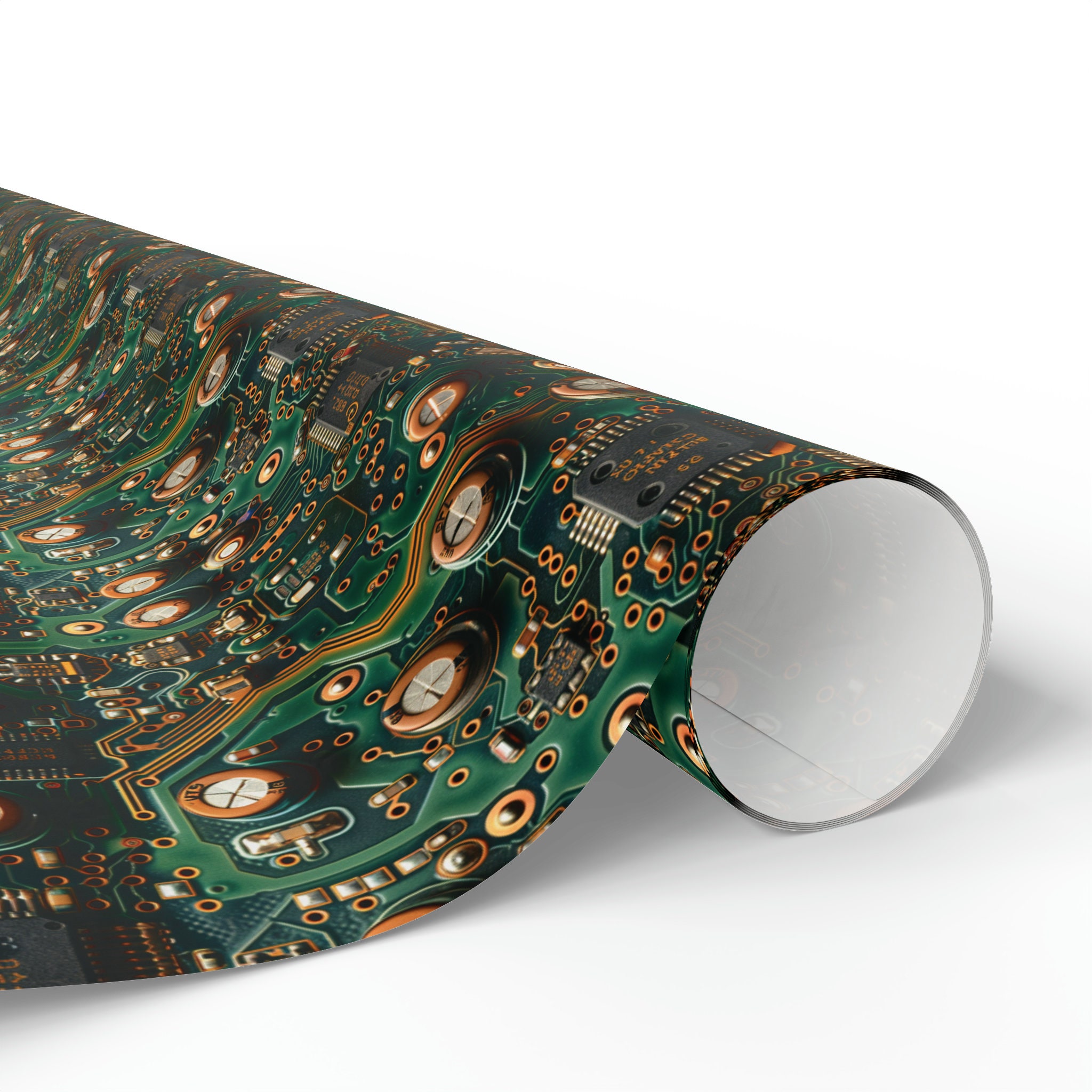 Circuit Board Wrapping Paper Geek & Nerd Gift Wrap for Tech Engineers ...