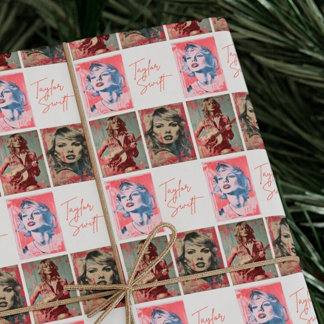 Taylor Swift Wrapping Paper Birthday Gift for Fans Swiftie Theme Gifts ...