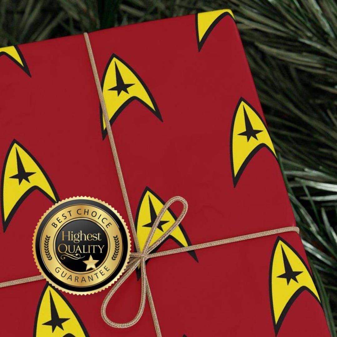 Star Trek Wrapping Paper Commander Class/ Red Shirt of Death - Etsy