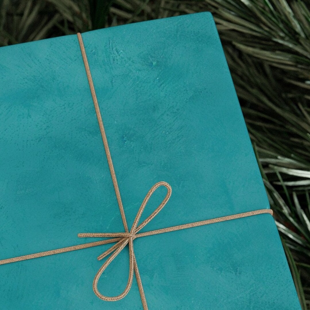 Vintage Soft Turquoise Blue Wrapping Paper Formal Gift Wrap Perfect for ...