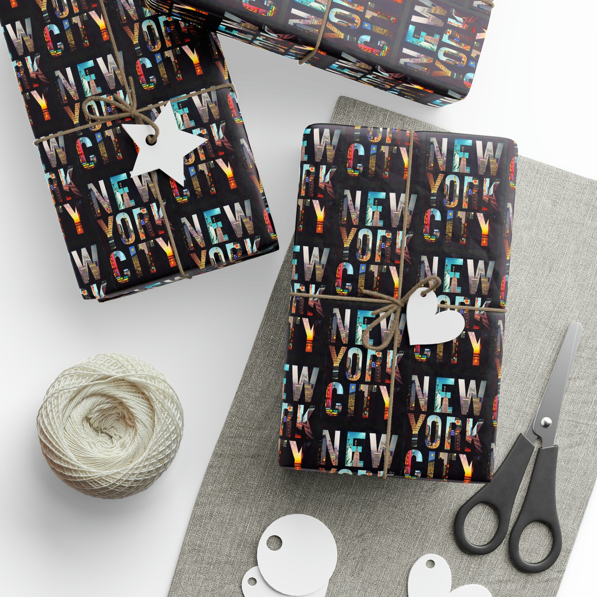 NYC Gift Wrapping Paper, New York City Gift Wrap New York Wrapping ...
