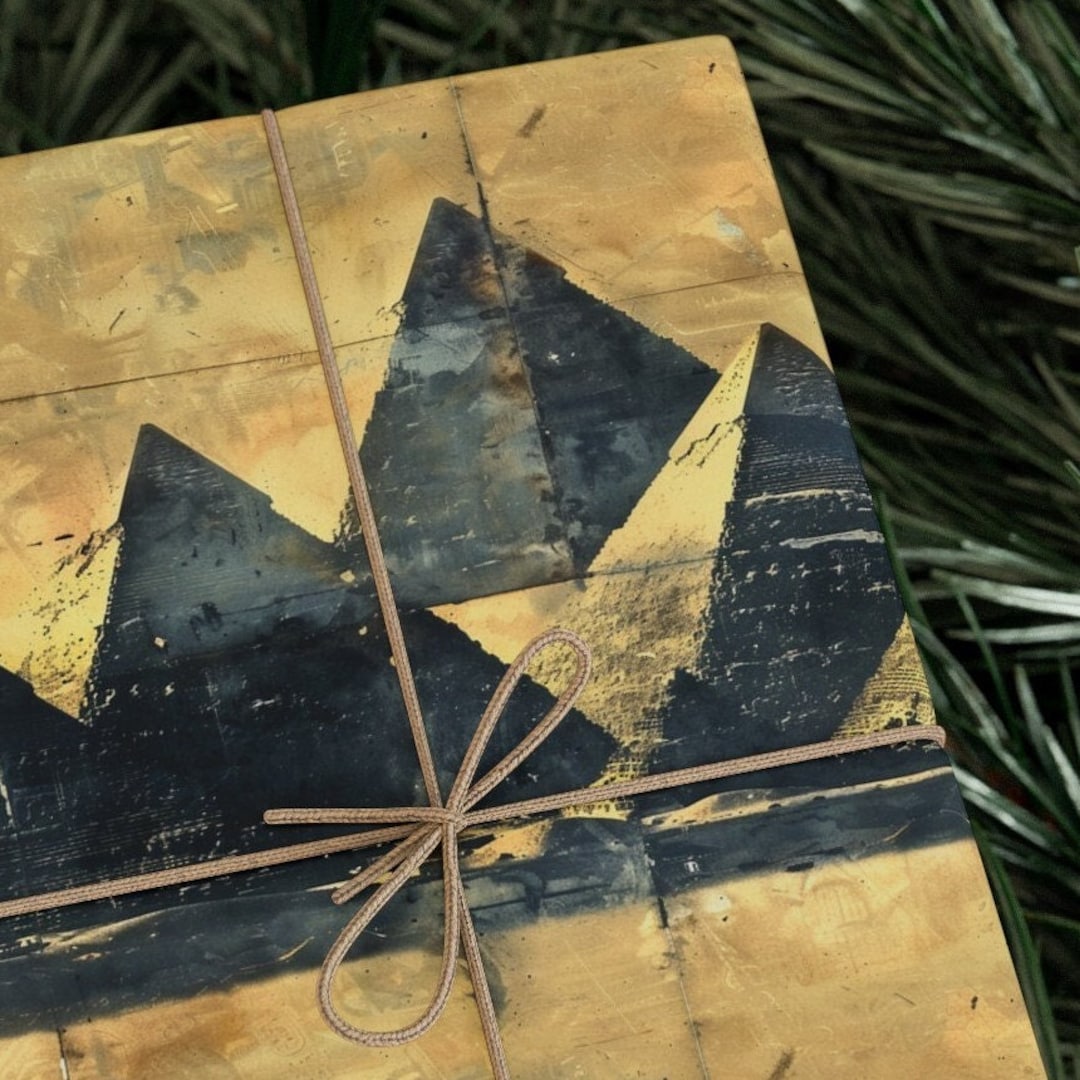 Pyramids Wrapping Paper Themed Gift Wrap Ideal for History Buffs ...