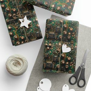 Circuit Board Wrapping Paper Geek & Nerd Gift Wrap for Tech Engineers ...