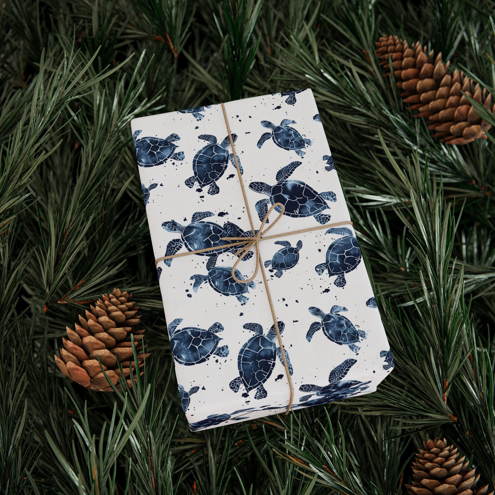 Sea Turtles Wrapping Paper Animal Wrapping Paper Perfect for Ocean ...