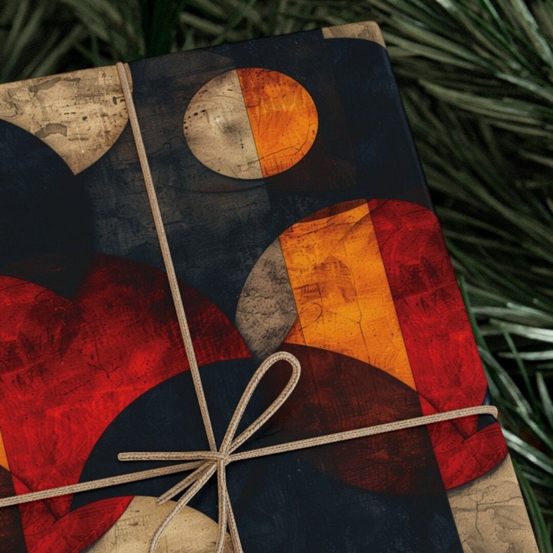 Masculine Wrapping Paper Design Gift Wrap for Him Birthday, Christmas ...