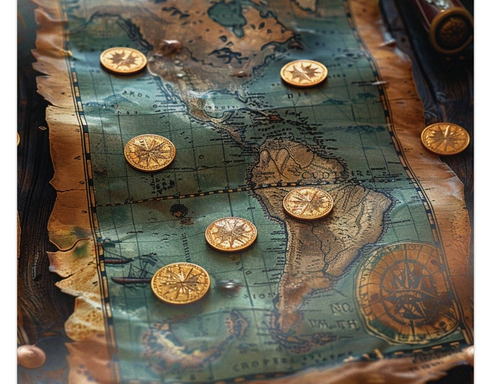 Kids Pirate Treasure Map - Digital - Etsy