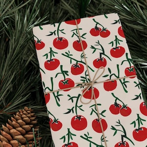 Tomato Wrapping Paper Vegetable Wrapping Paper Themed Wrapping Paper ...