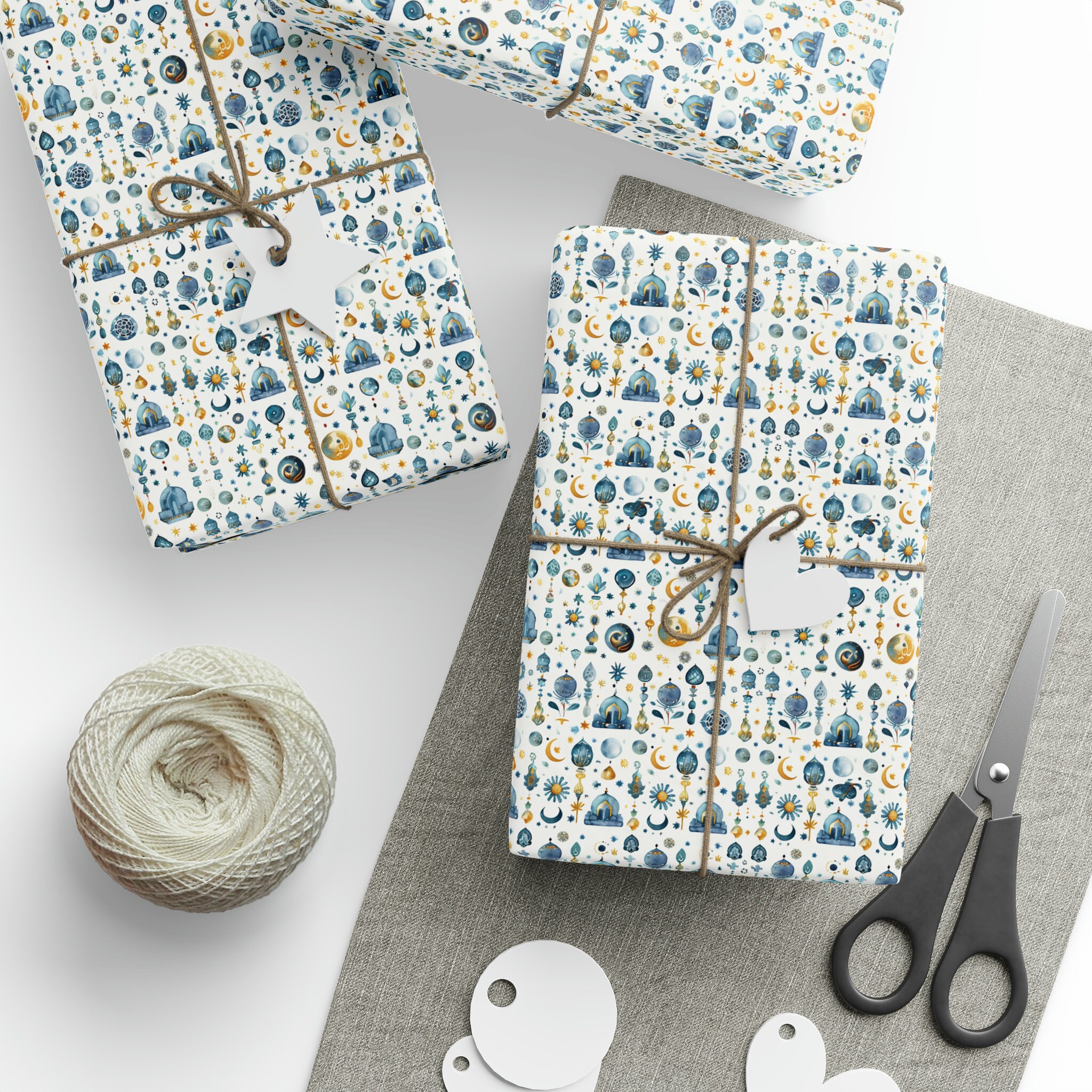 Eid Mubarak Gift Wrapping Paper, Ramadan Gift Wrap for Muslim Gift ...