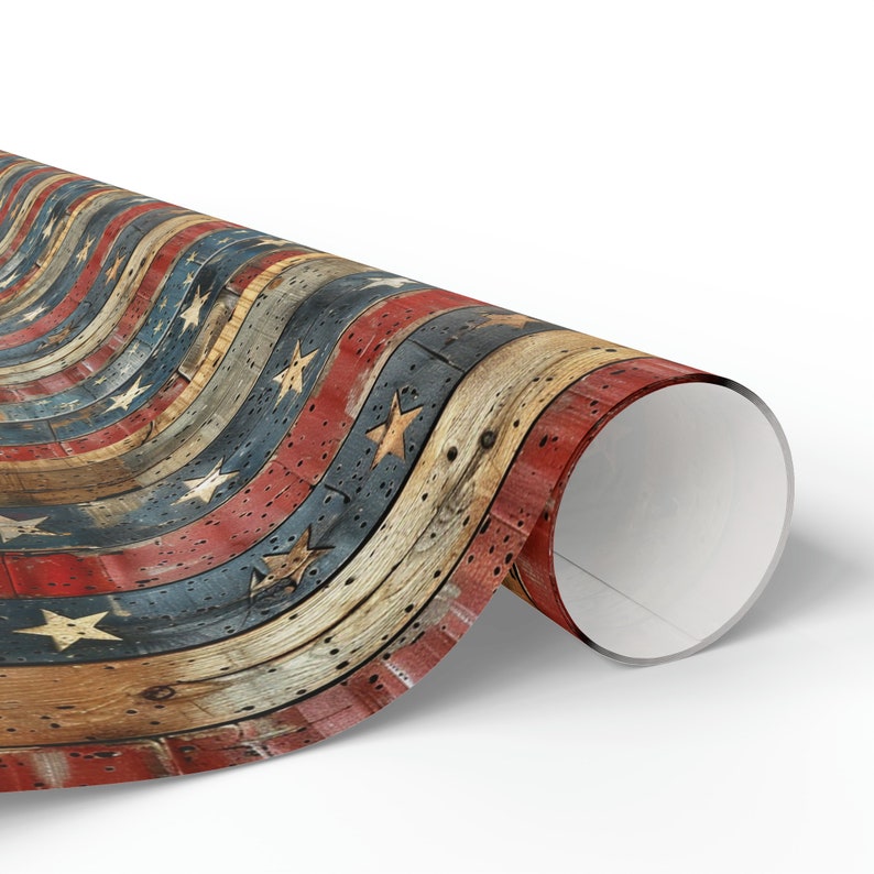 Independence Day Gift Wrapping Paper Patriotic Gift Birthday Wrap ...