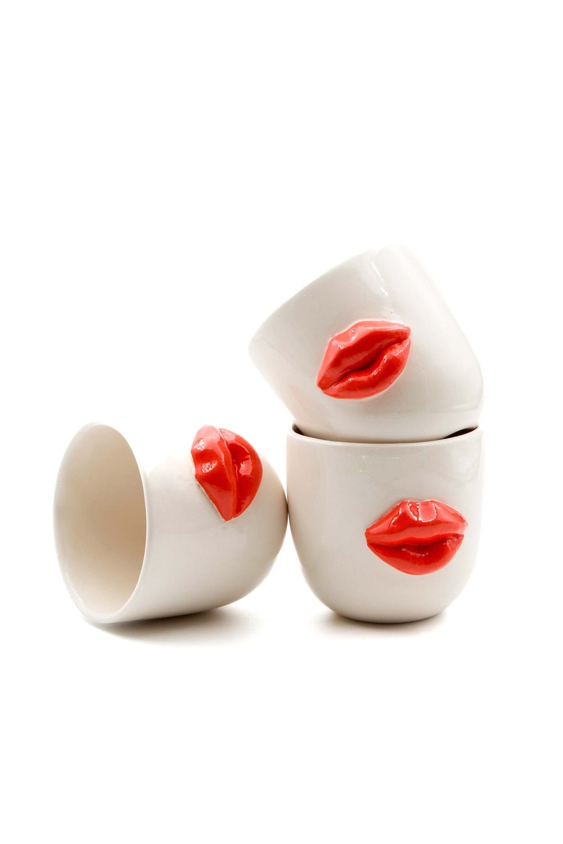 Craft Pasion,pottery Cup,girl Kiss Cup,ceramic Espresso Cup,custom ...