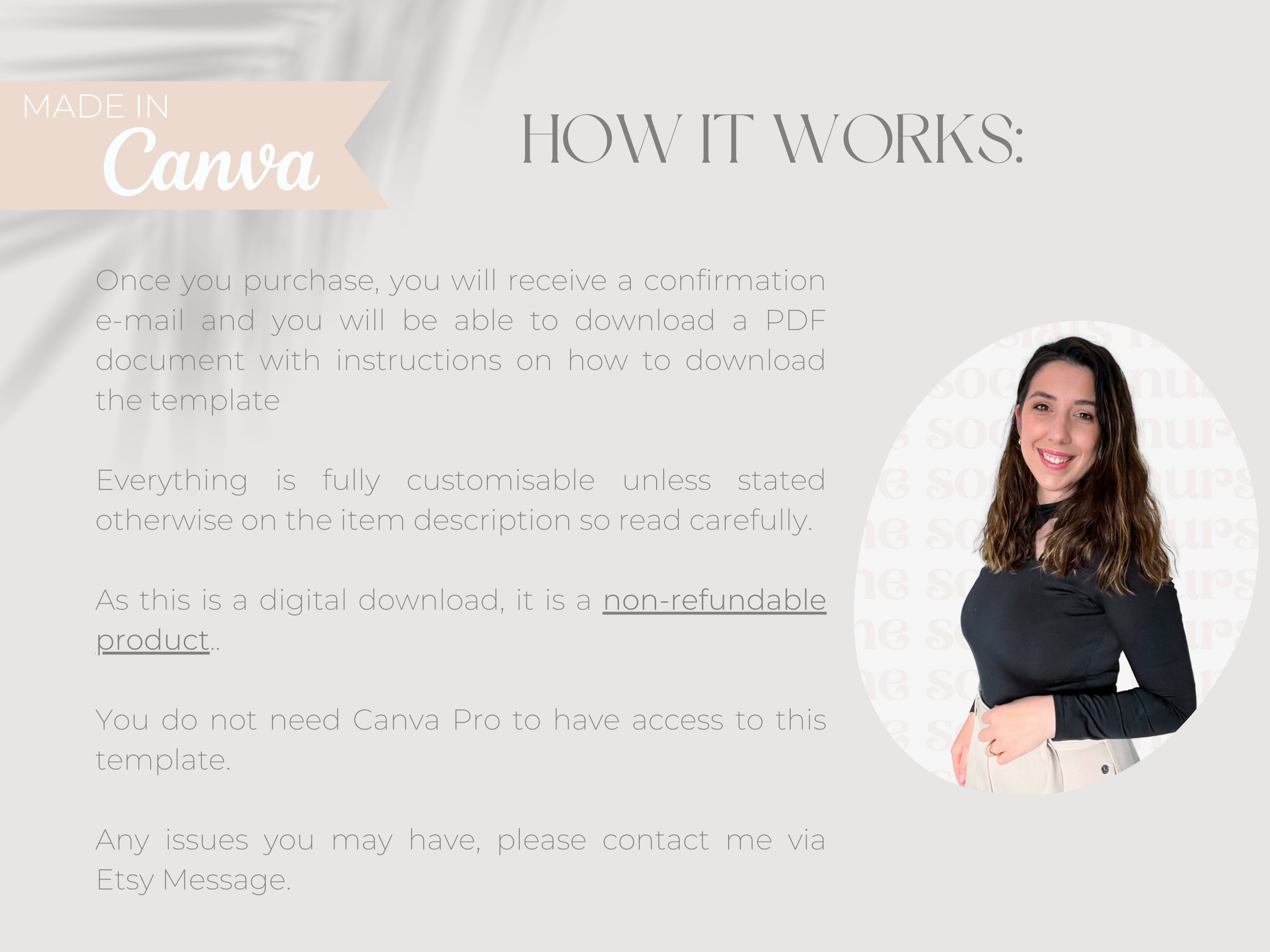 Peach Branding Templates Canva | Logo Kit | Digital Download | Peach ...
