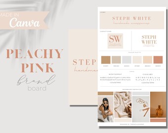 Boho Logo Design Canva Branding Kit Template Bold & Boho - Etsy