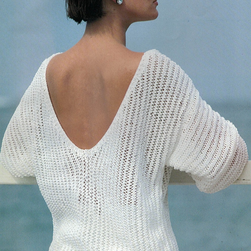 Open Back Sweater - Etsy