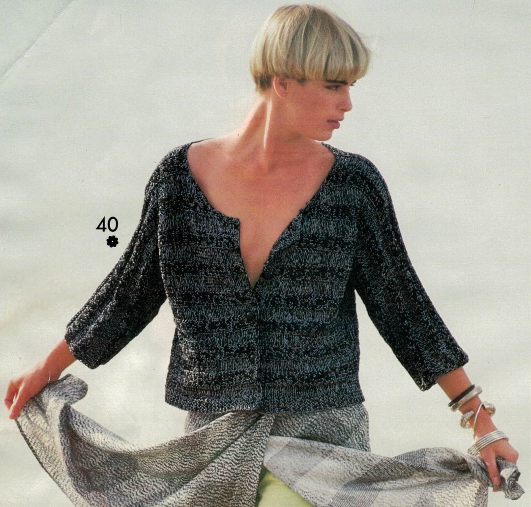Lovely Summer Cardigan Knitting Pattern Download Pdf. Knitted From Side ...