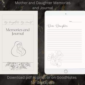 My Daughter, My Heart: Memories and Journal Minimalist Design - Etsy