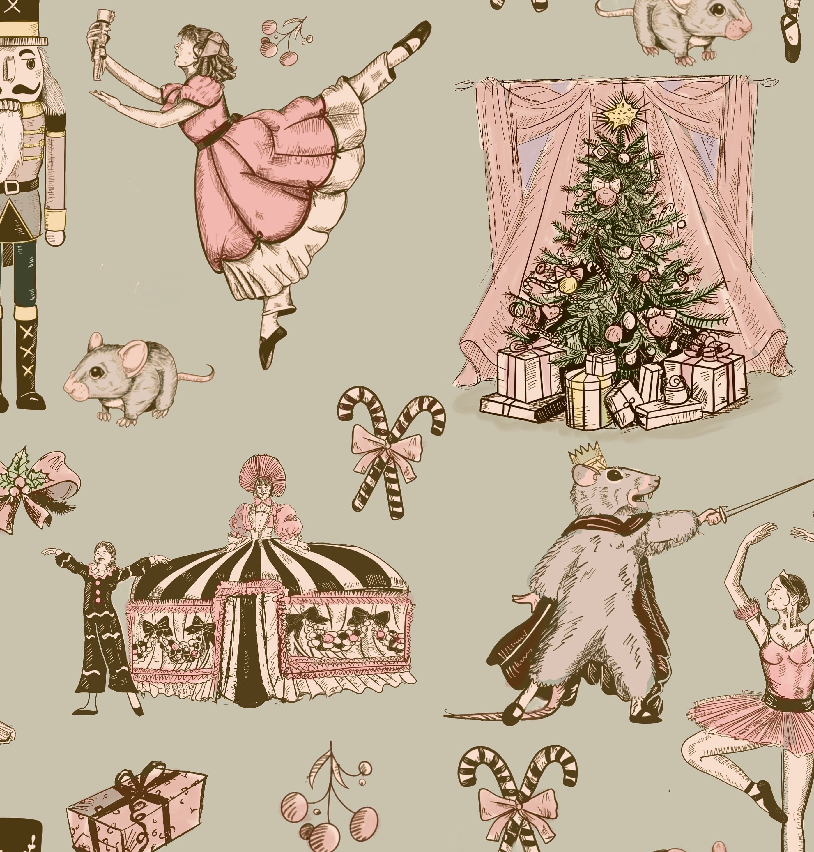 Nutcracker Seamless - Etsy