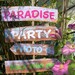 Hawaiian Direction Sign | Aloha Party Decor | Summer Decoration ...