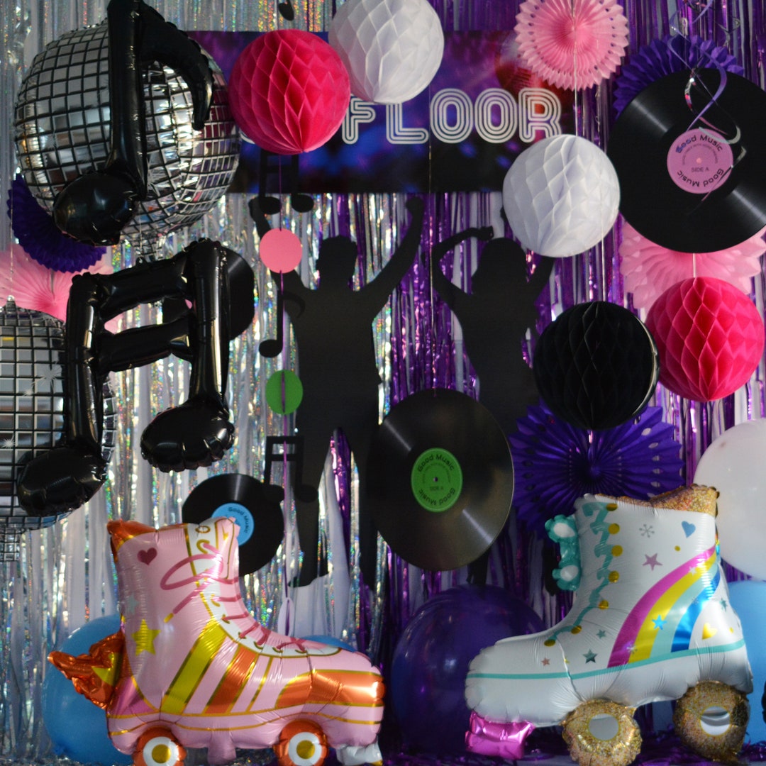 59pcs Disco Party Decoration Set 80's Party Disco Fever Back to the 90 ...