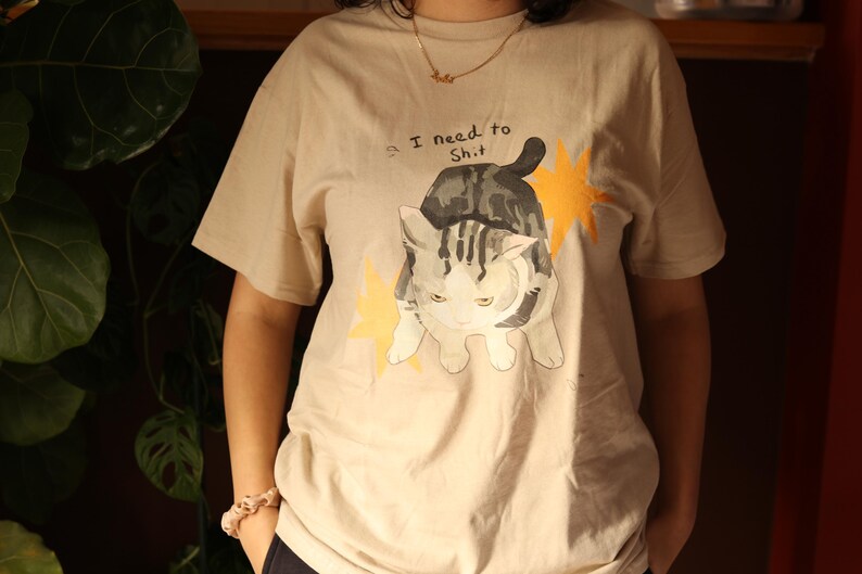I Need to Shit - Cat T-shirts - Etsy Australia