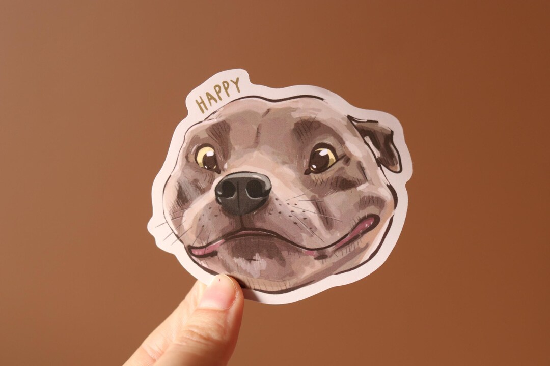 Staffy Vinyl Sticker | Staffordshire Bull Terrier | Dog Theme ...