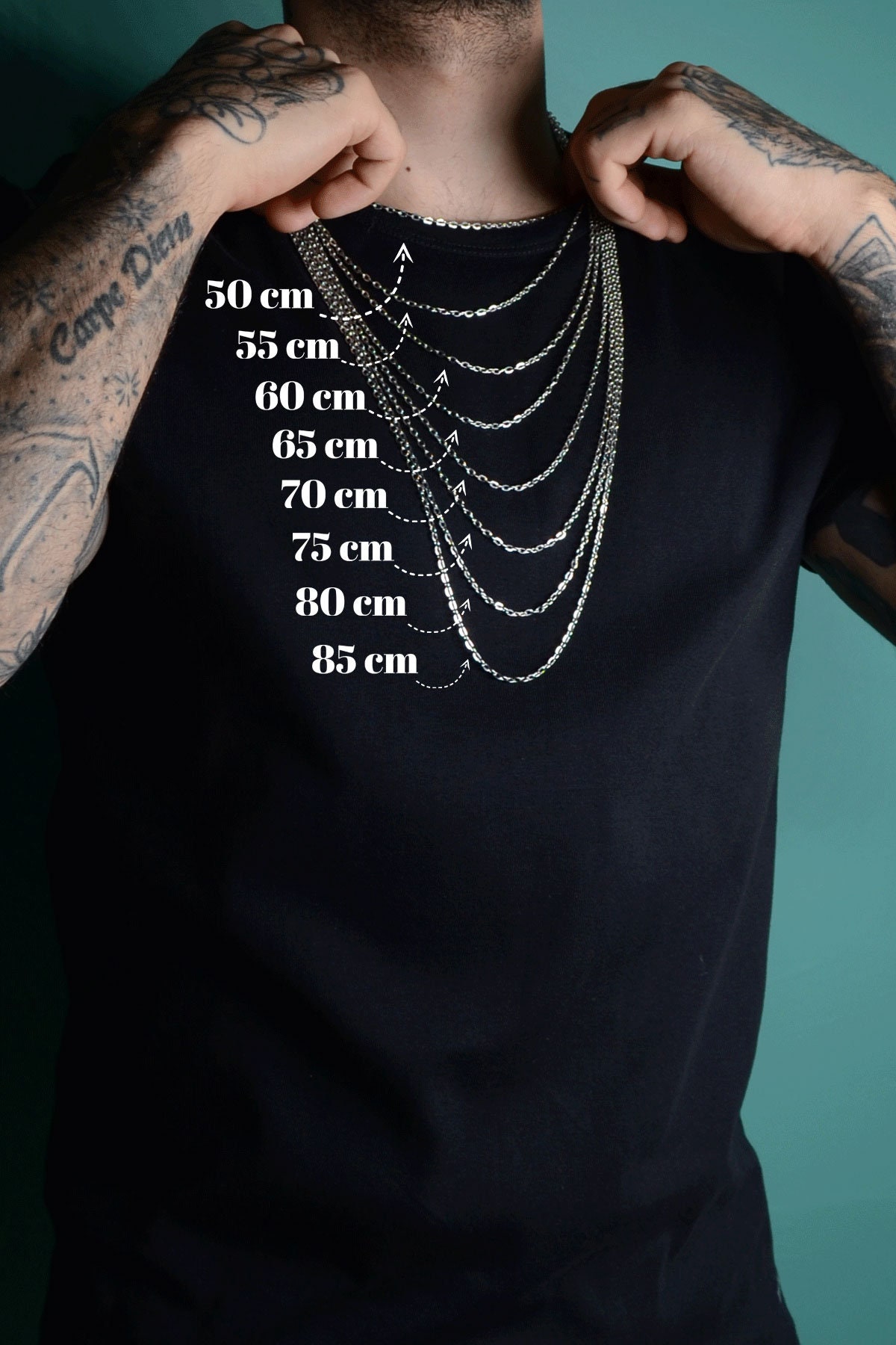 Ankh Symbol Ancient Egyptian Nile Key Men and Women Silver Necklace ...