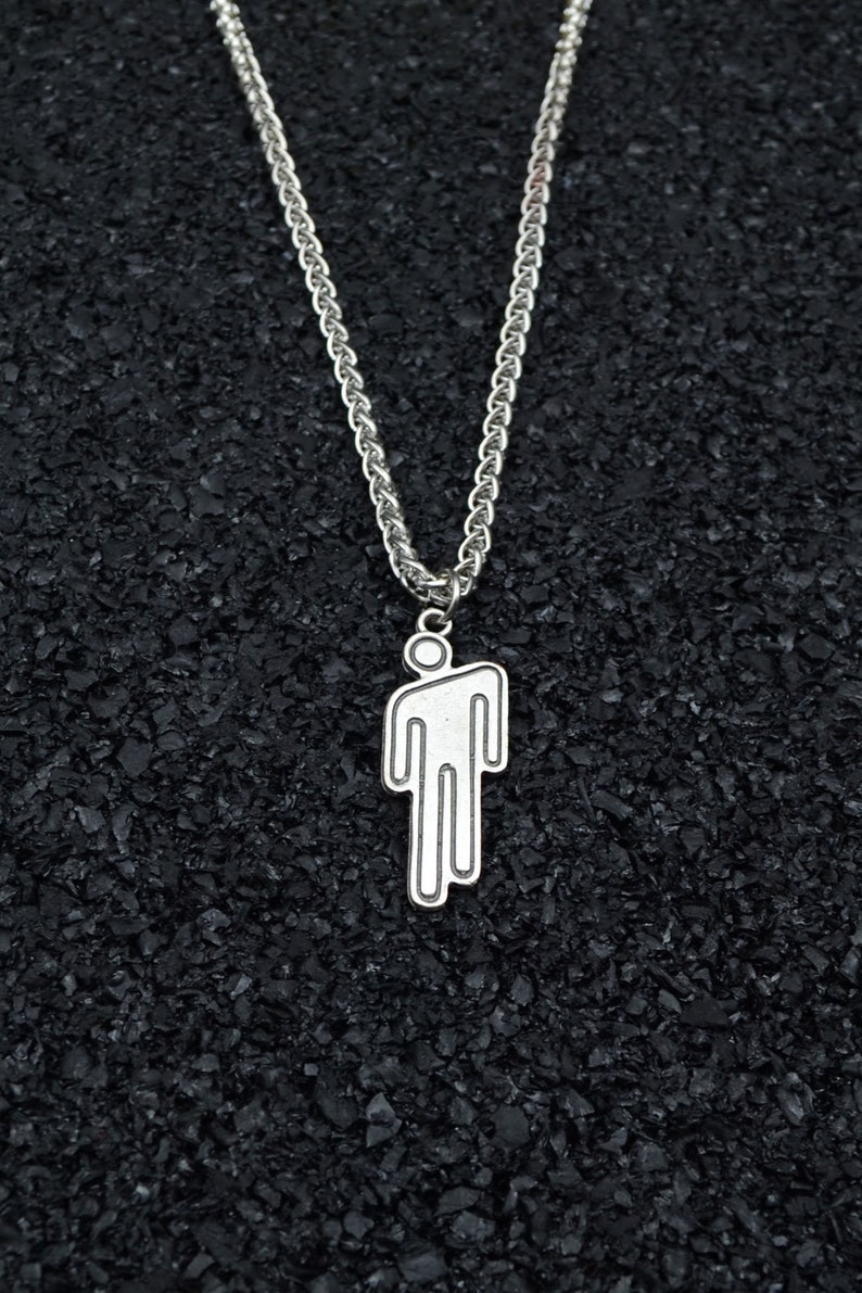 Billie Eilish Blohsh & Stickman Antique Silver Plated Men's and Women's ...