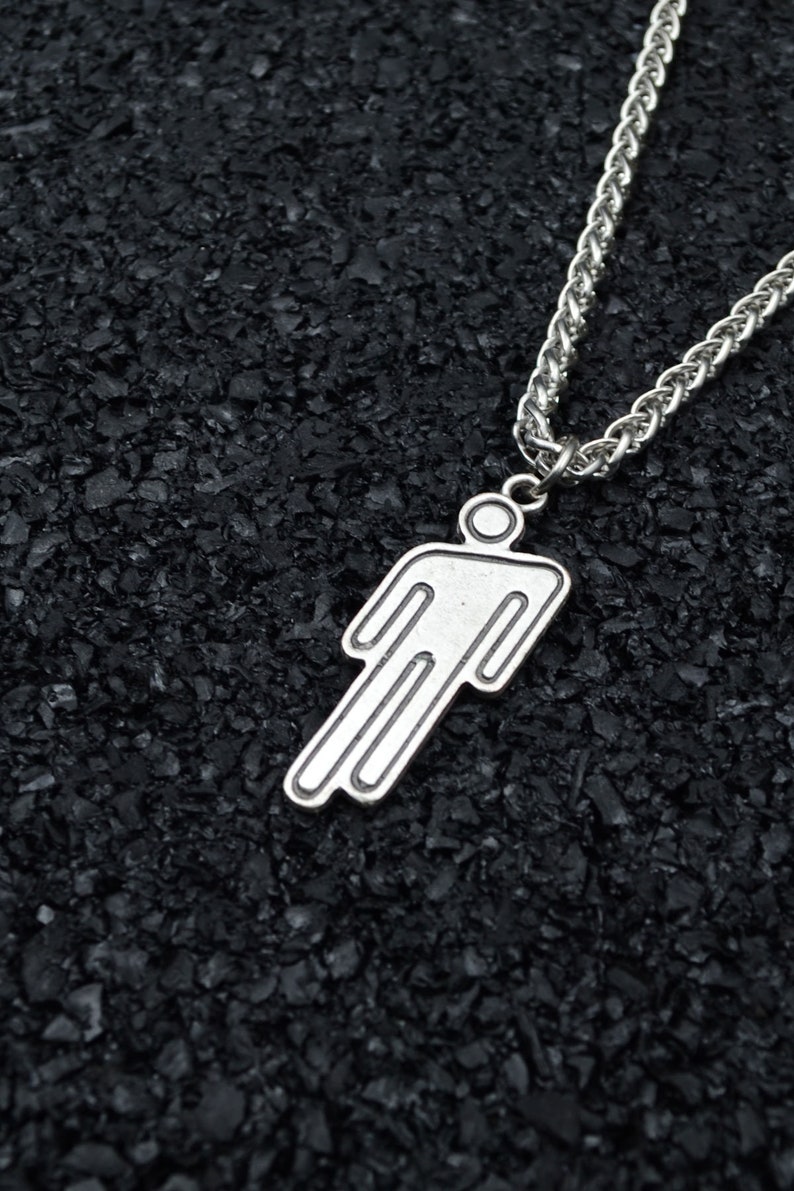 Billie Eilish Blohsh & Stickman Antique Silver Plated Men's and Women's ...