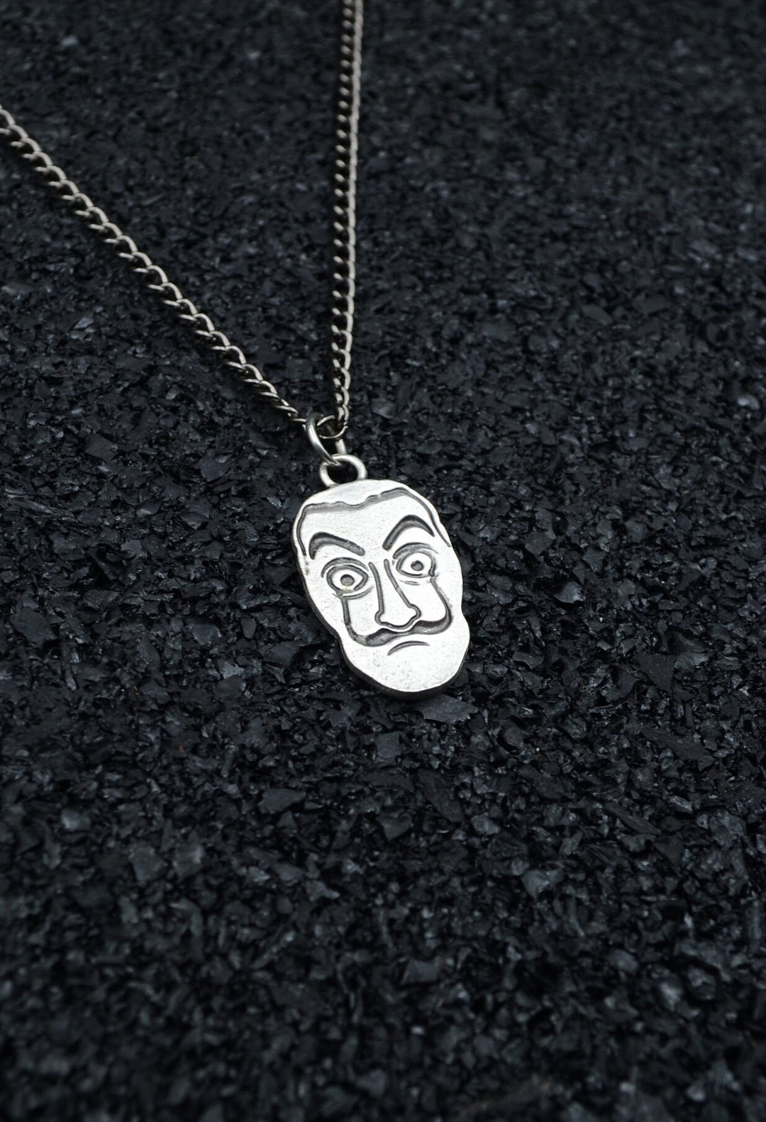 La Casa De Papel Salvador Dali Men's and Women's Silver Necklace ...