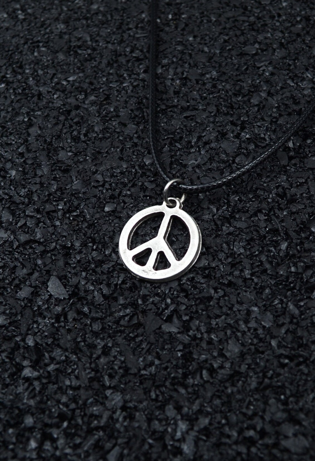 The Peace Symbol Men Women Silver Necklace Personalizable Different ...