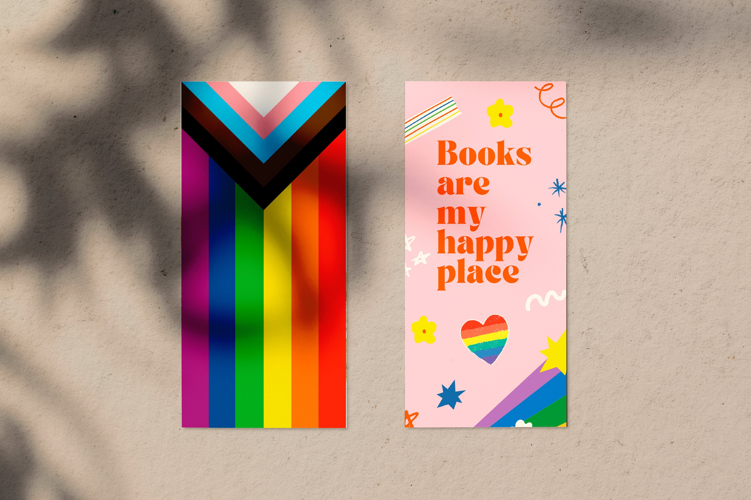 Lqbtq Bookmarks Template Printable - 10pcs Digital | Pride Bookmark ...