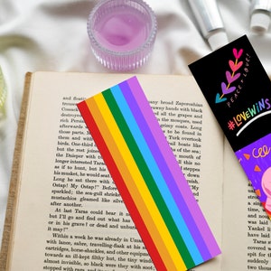 Lqbtq Bookmarks Template Printable - 10pcs Digital | Pride Bookmark ...
