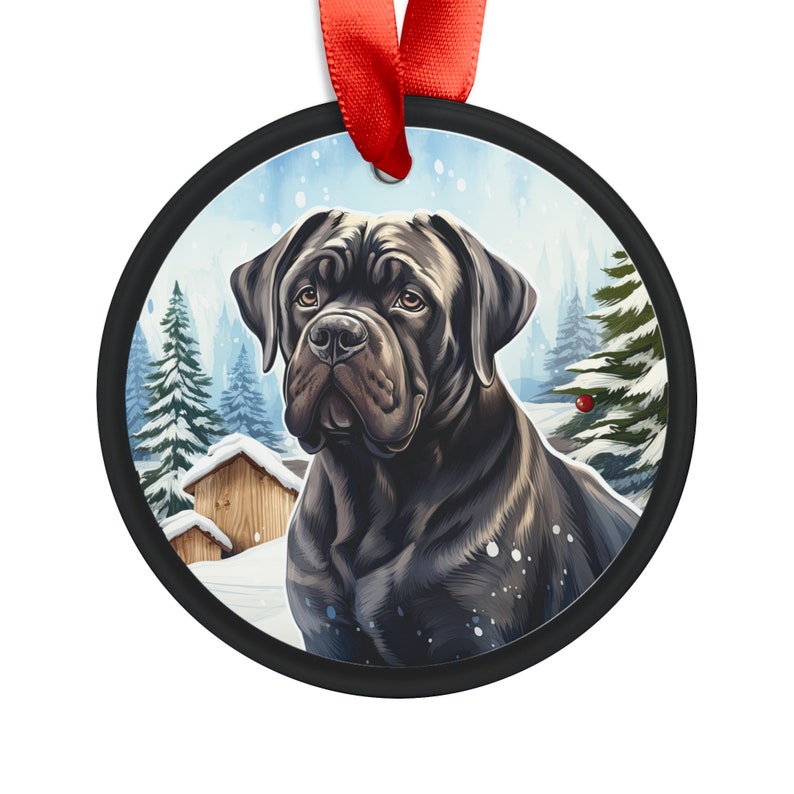Cane Corso Custom Round Pet Ornaments Personalized Pet Christmas ...