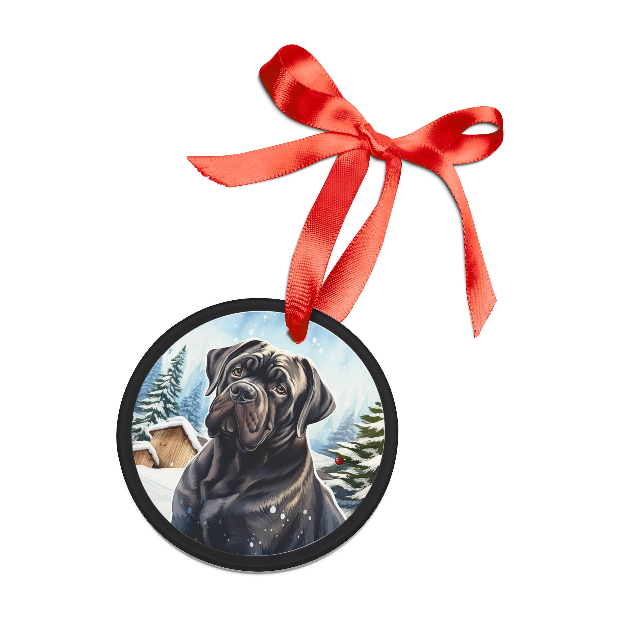 Cane Corso Custom Round Pet Ornaments Personalized Pet Christmas ...