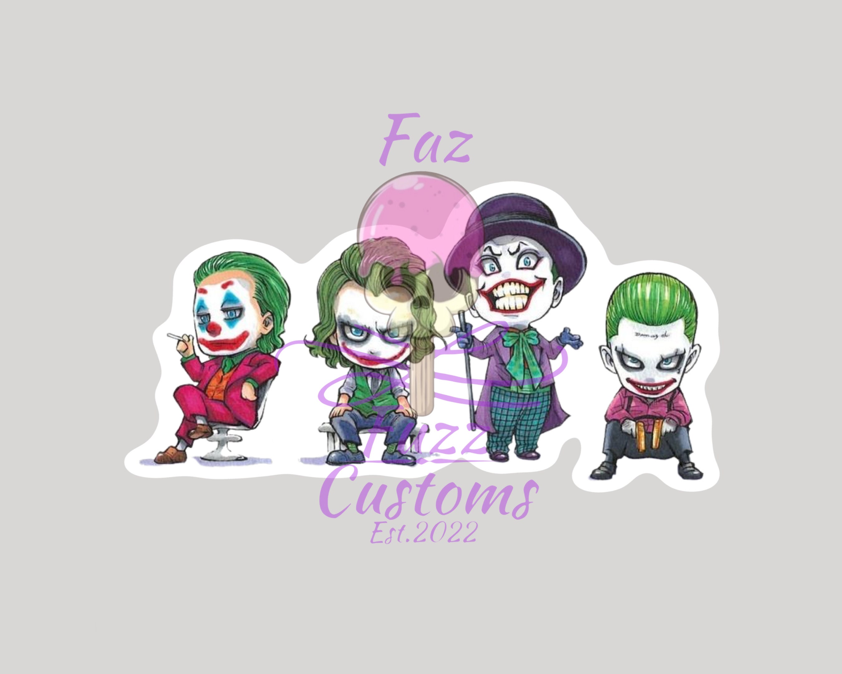 Joker Sticker - Etsy