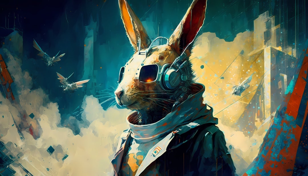 Urban Hopper: the Cyberpunk Rabbit's Stylish Adventure Digital Download ...