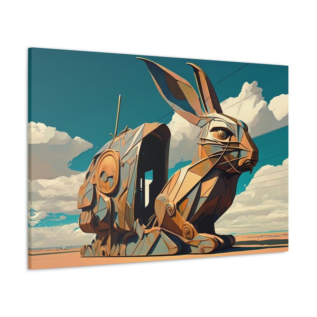 The Colossal Robo-hare: Engineering Marvel Gallery Wraps - Etsy